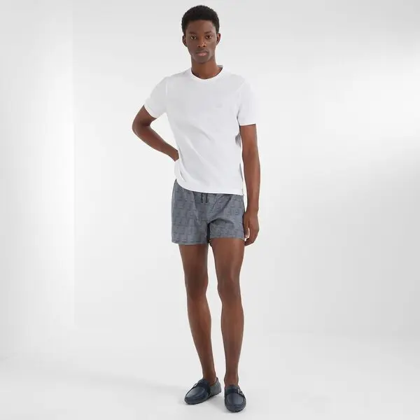 Fendi Blue Nylon Shorts