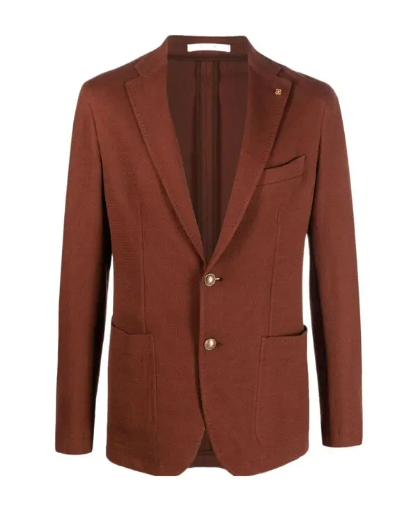 Tagliatore Single-breasted Cotton Blazer
