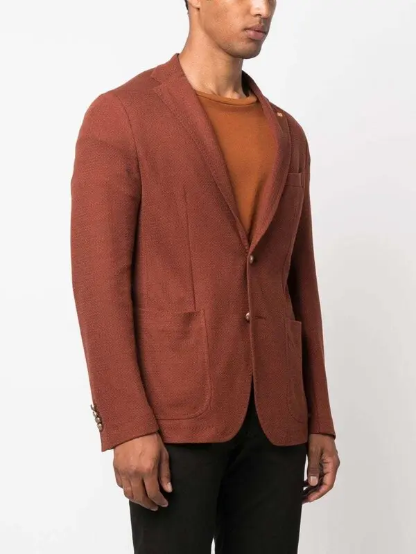 Tagliatore Single-breasted Cotton Blazer
