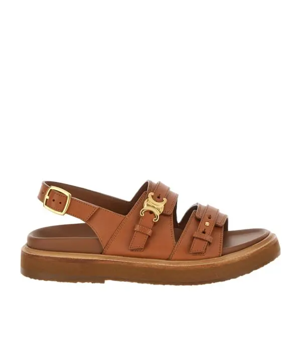Celine Tippi Triomphe Sandal In Calfskin