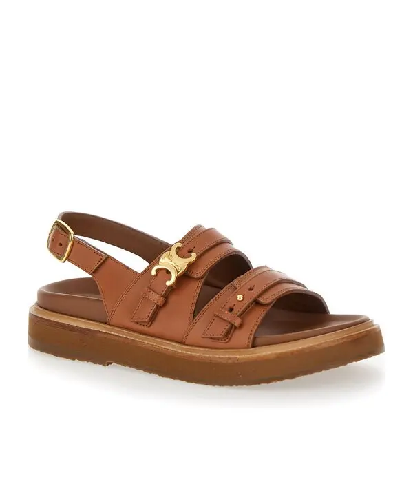 Celine Tippi Triomphe Sandal In Calfskin