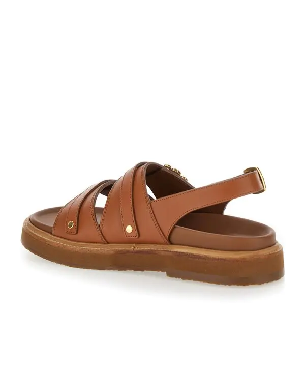 Celine Tippi Triomphe Sandal In Calfskin