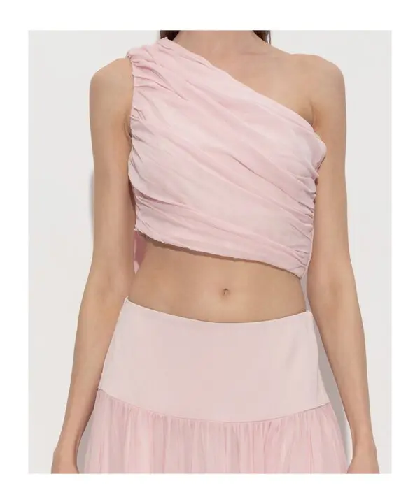 Posse Solene One-shoulder Draped Top