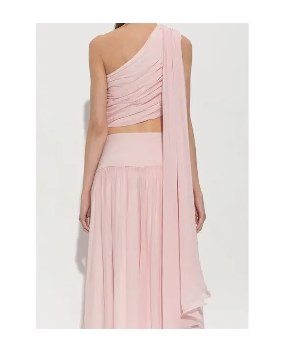 Posse Solene One-shoulder Draped Top