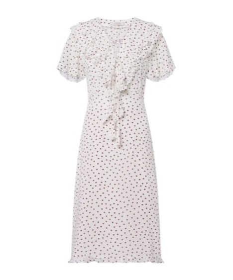 Dorothee Schumacher Dancing Dots Polka-dot Georgette Midi Dress