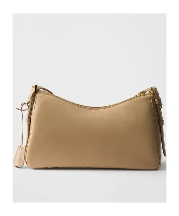 Prada Logo Plaque Padlock-detailed Shoulder Bag