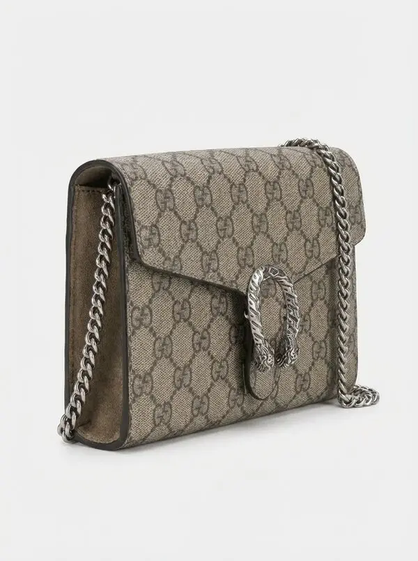 Gucci Gg Supreme Chain Wallet - Multicolor