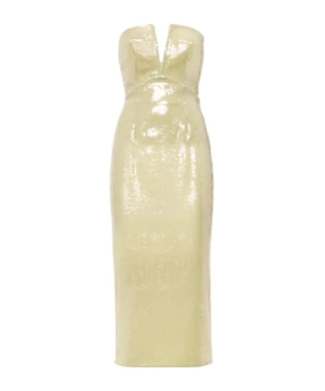 Roland Mouret Sequined Strapless Corset Dress - Nude