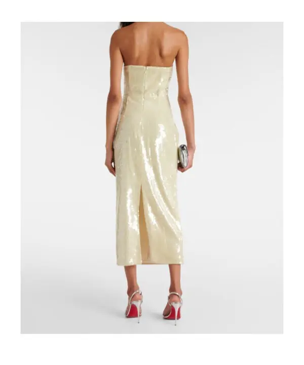 Roland Mouret Sequined Strapless Corset Dress