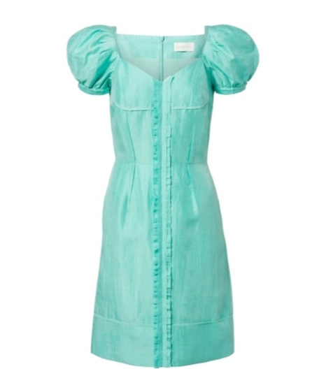 SHUSHU/TONG Linen-blend Midi Dress