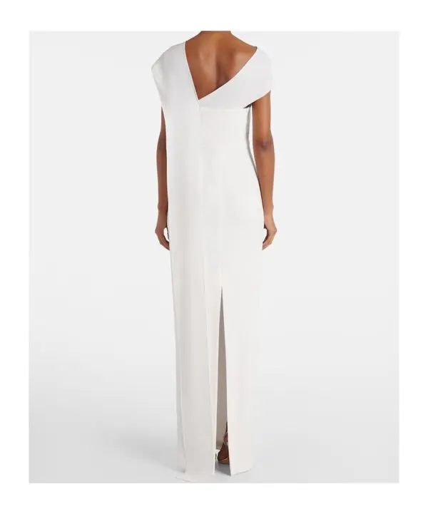 Roland Mouret Asymmetric Cady Gown - White