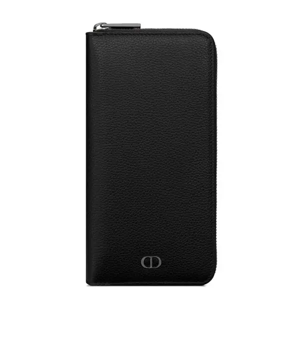 Dior Long Vertical Zipped Wallet - Black