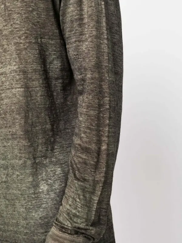 Avant Toi Acid-wash Button-up Shirt