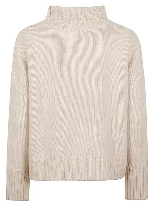 Soft Goat Ribbed Turtleneck Knitwear