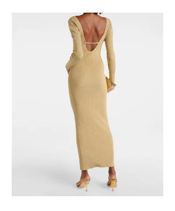 Nina Ricci Lame Maxi Dress