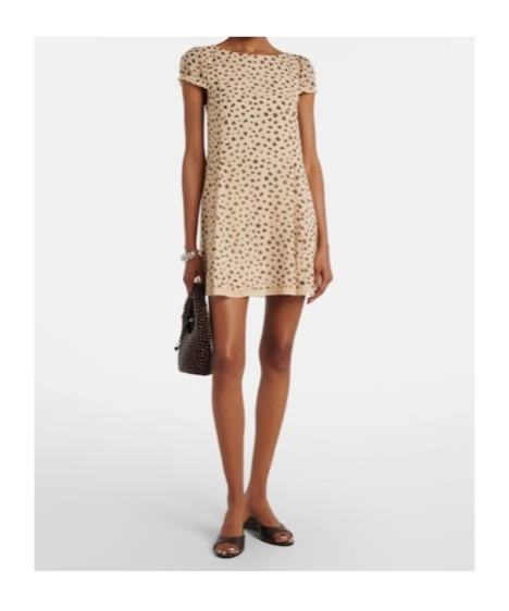 Posse Priscilla Animal-print Silk Minidress