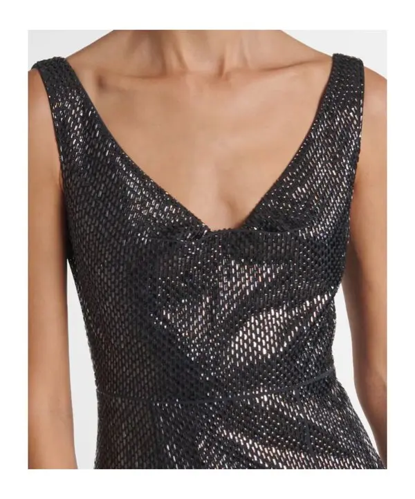 Roland Mouret Embellished Crêpe Gown