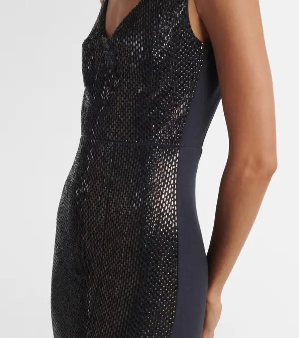 Roland Mouret Embellished Crêpe Gown