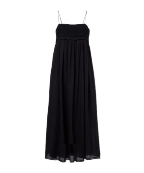 Posse Danielle Lace-trimmed Cotton Midi Dress - Black