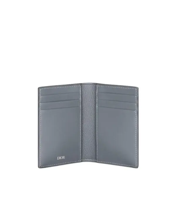 Dior Cd Icon Vertical Bifold Card Holder