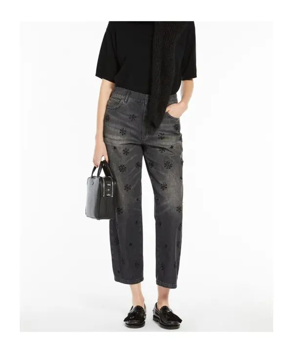 Max Mara Sequinned Denim Jeans