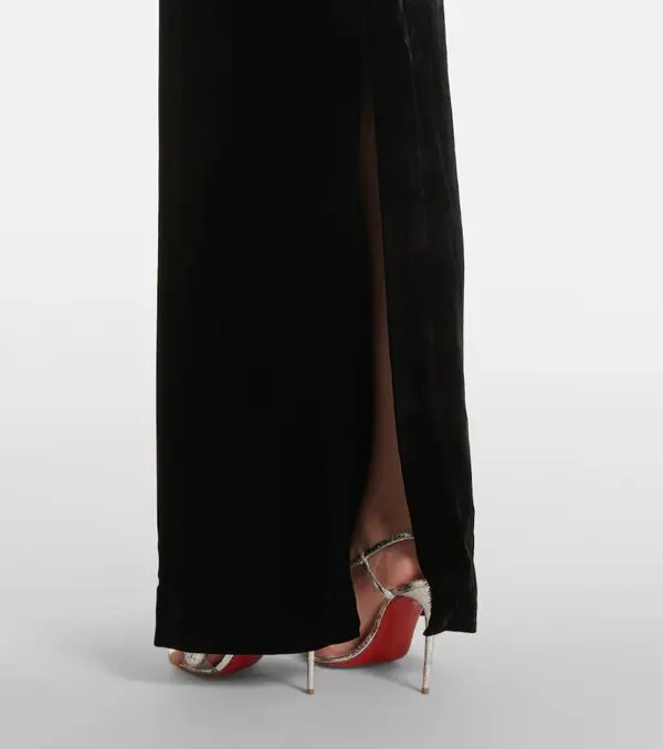 Roland Mouret Strapless Velvet Gown