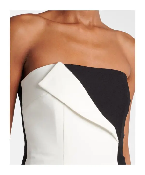 Roland Mouret Strapless Crêpe Gown