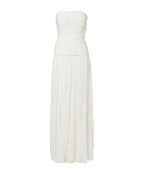 Simkhai Danielle Jersey Bustier Gown - White