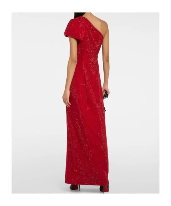 Roland Mouret One-shoulder Gown With Diamanté Embellishments