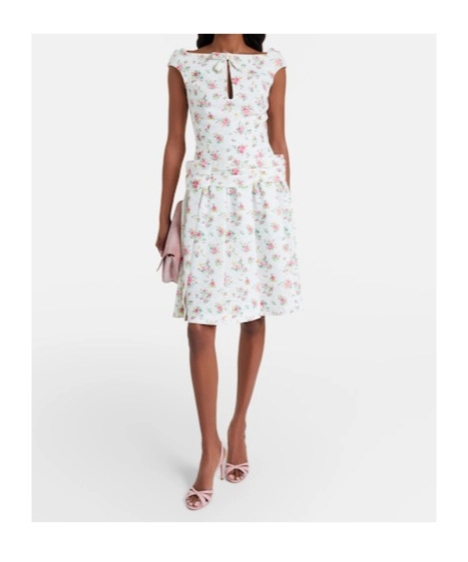 SHUSHU/TONG Floral Pleated Miniskirt