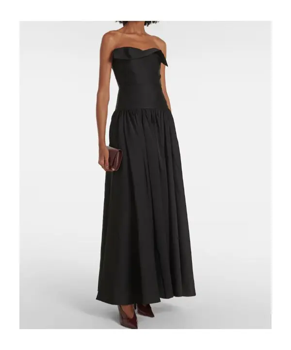 Roland Mouret Strapless Silk-blend Taffeta Gown