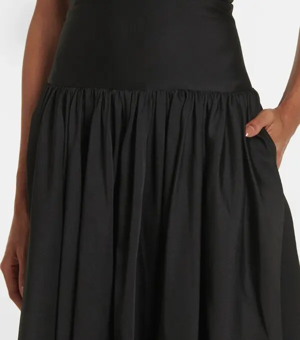 Roland Mouret Strapless Silk-blend Taffeta Gown