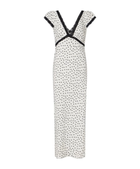 Rixo Iggy Polka-dot Linen-blend Maxi Dress