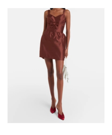 SHUSHU/TONG Bow Detail Minidress