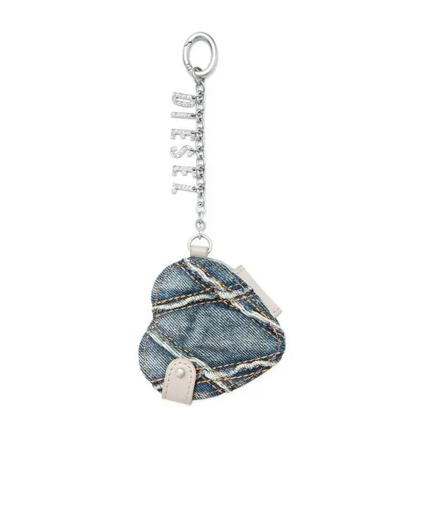 DIESEL® Heart-shape Mirror Keychain - Silver