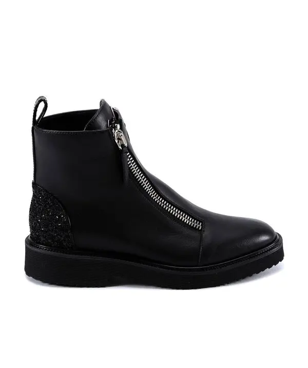 GIUSEPPE ZANOTTI Kat Glitter Panel Boots