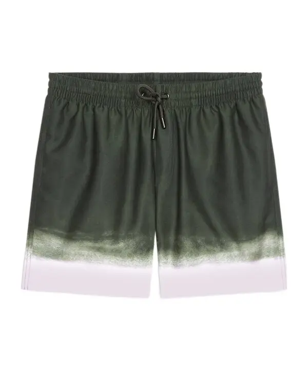 Dries Van Noten Printed Drawstring Swim Shorts - Bottle