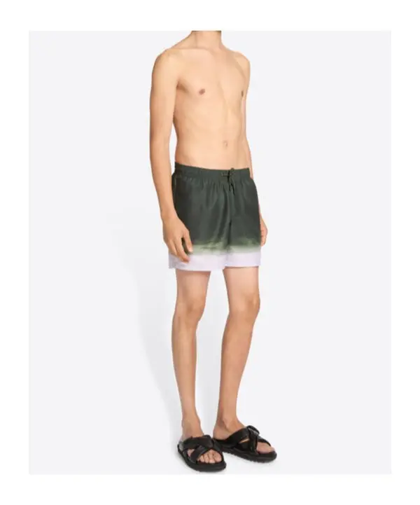 Dries Van Noten Printed Drawstring Swim Shorts