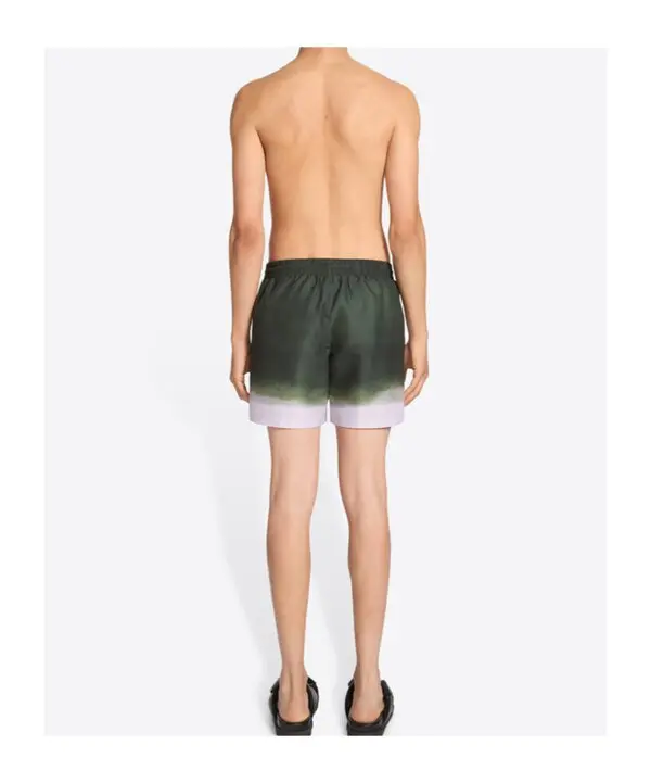 Dries Van Noten Printed Drawstring Swim Shorts