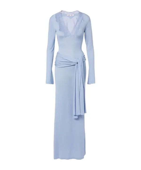 AYA MUSE Lace-trimmed Maxi Dress