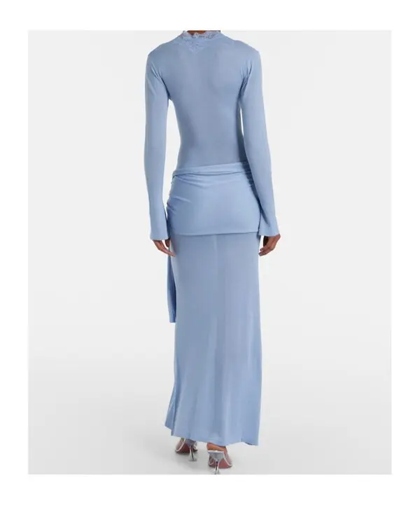 AYA MUSE Lace-trimmed Maxi Dress