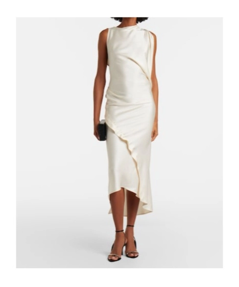 Victoria Beckham Kyra Draped Midi Dress