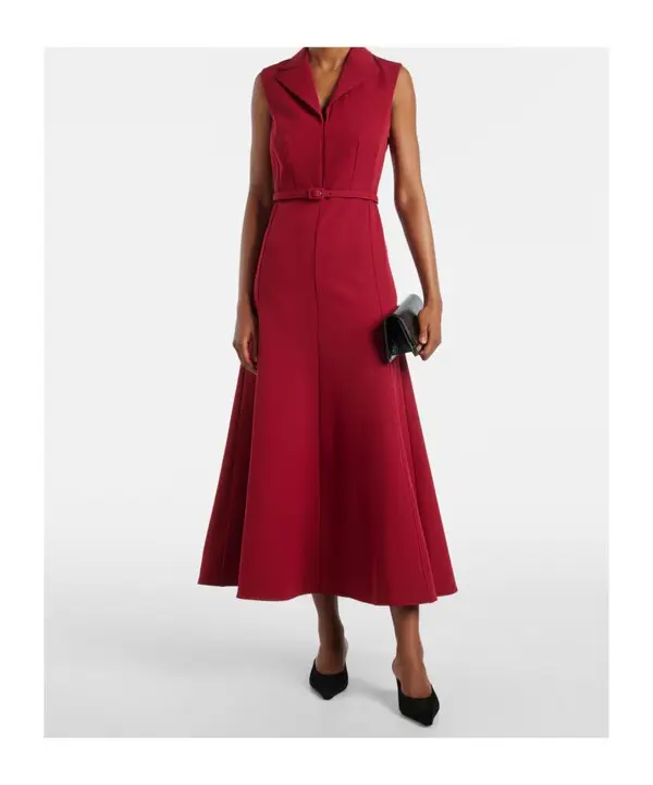 Roland Mouret Sleeveless Maxi Dress With Detachable Belt