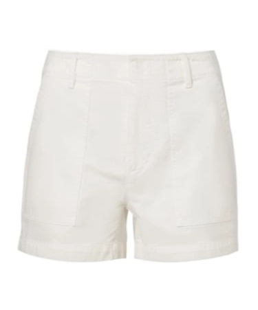 NILI LOTAN Utility Cotton Shorts - White