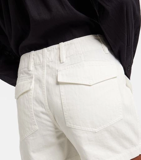 NILI LOTAN Utility Cotton Shorts