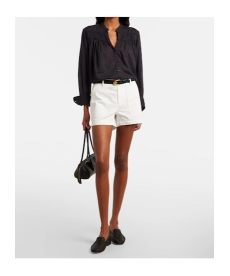 NILI LOTAN Utility Cotton Shorts