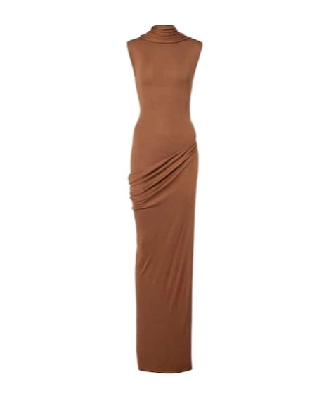 AYA MUSE Sleeveless Draped Maxi Dress