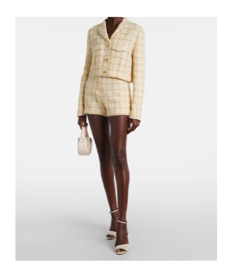 Giambattista Valli Checked Cotton-blend Shorts