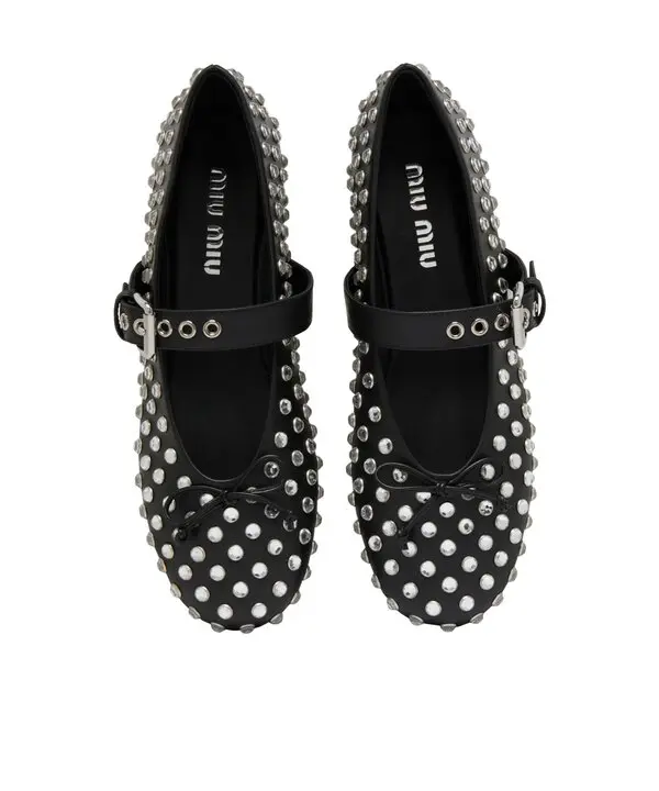 Miu Miu Round Head Ballet Flats