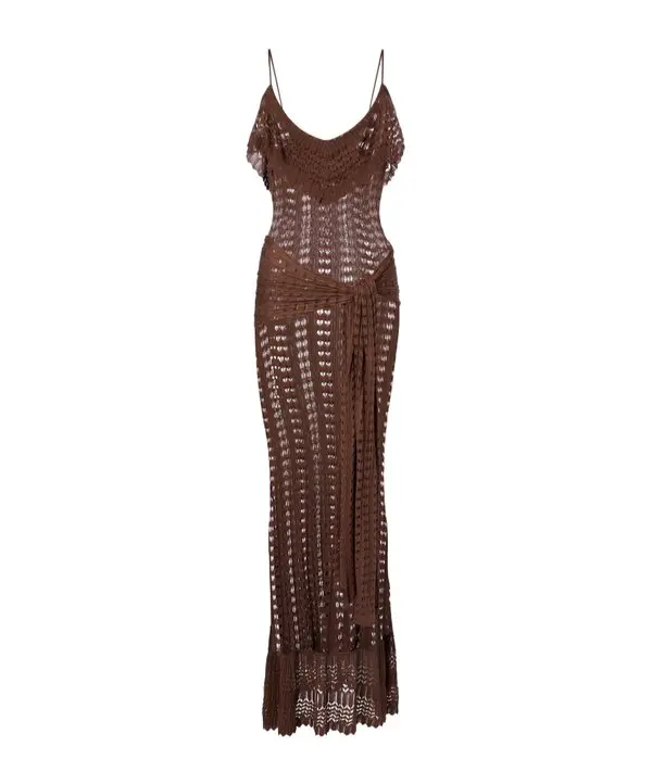 AYA MUSE Ruffled Cutout Dress